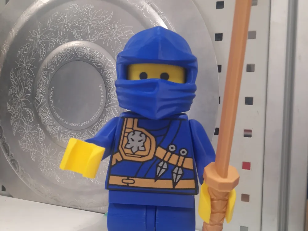 Giant Ninjago JAY Brick 500% - Free 3D Print Model - MakerWorld