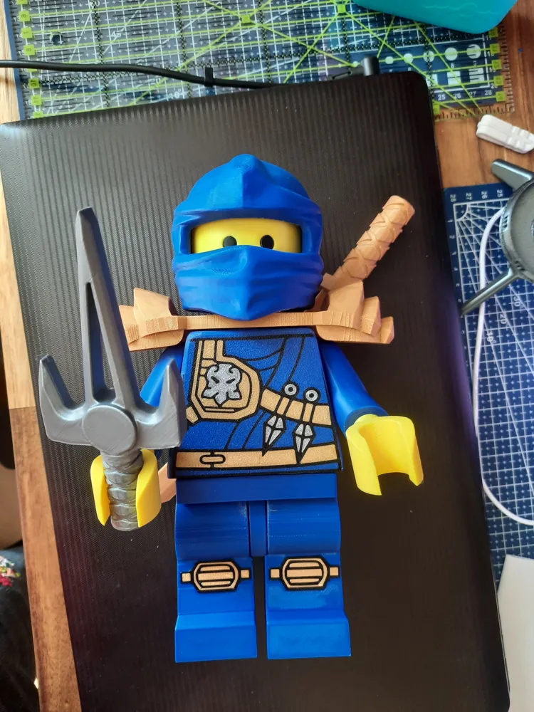 Giant Ninjago JAY Brick 500% - Free 3D Print Model - MakerWorld