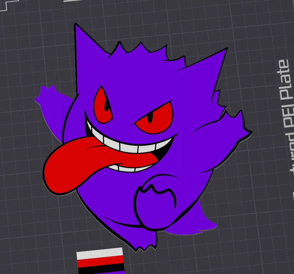 Gengar Wall-Art by Noisyyy - MakerWorld