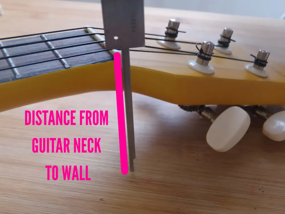Parametric Wall Mount for Guitar Ukulele Bass ... - Free 3D Print Model ...