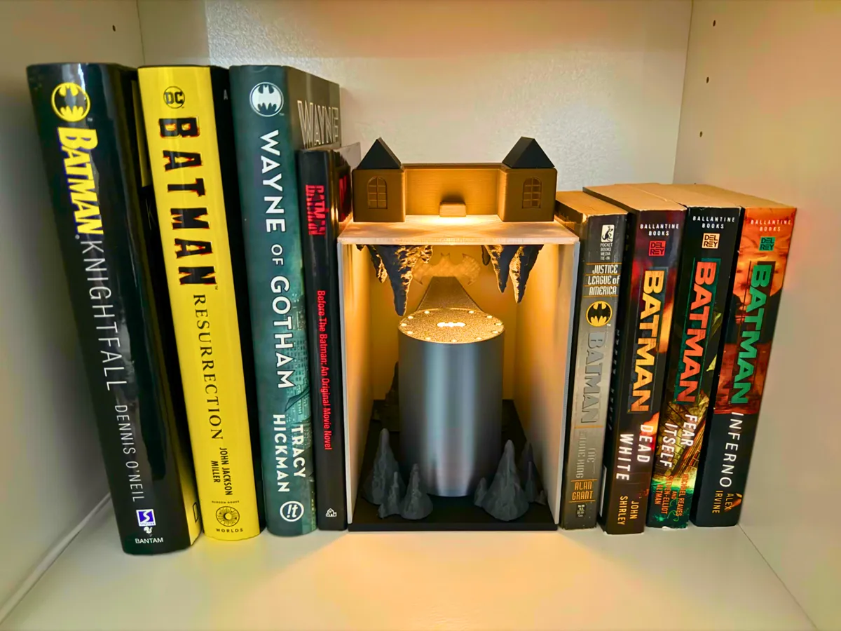 Batcave Book Nook - Free 3D Print Model - MakerWorld