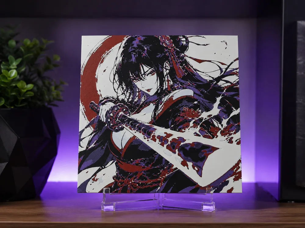Shadow Bloom Katana – Anime HueForge Wall Art - Free 3D Print Model ...
