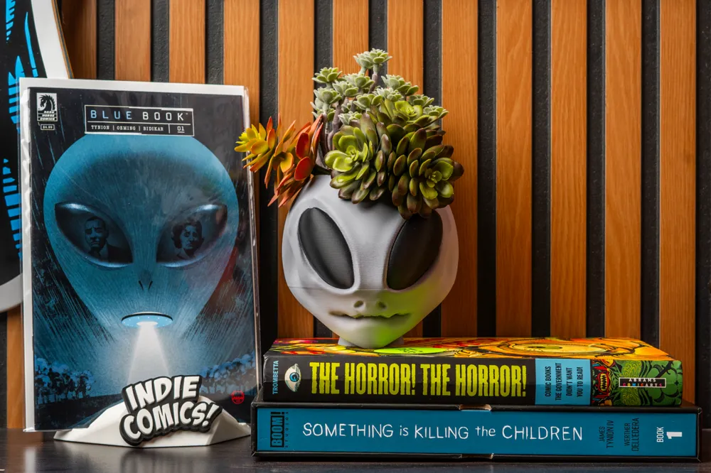 Alien Head Plant Pot by Justin Graziano - MakerWorld