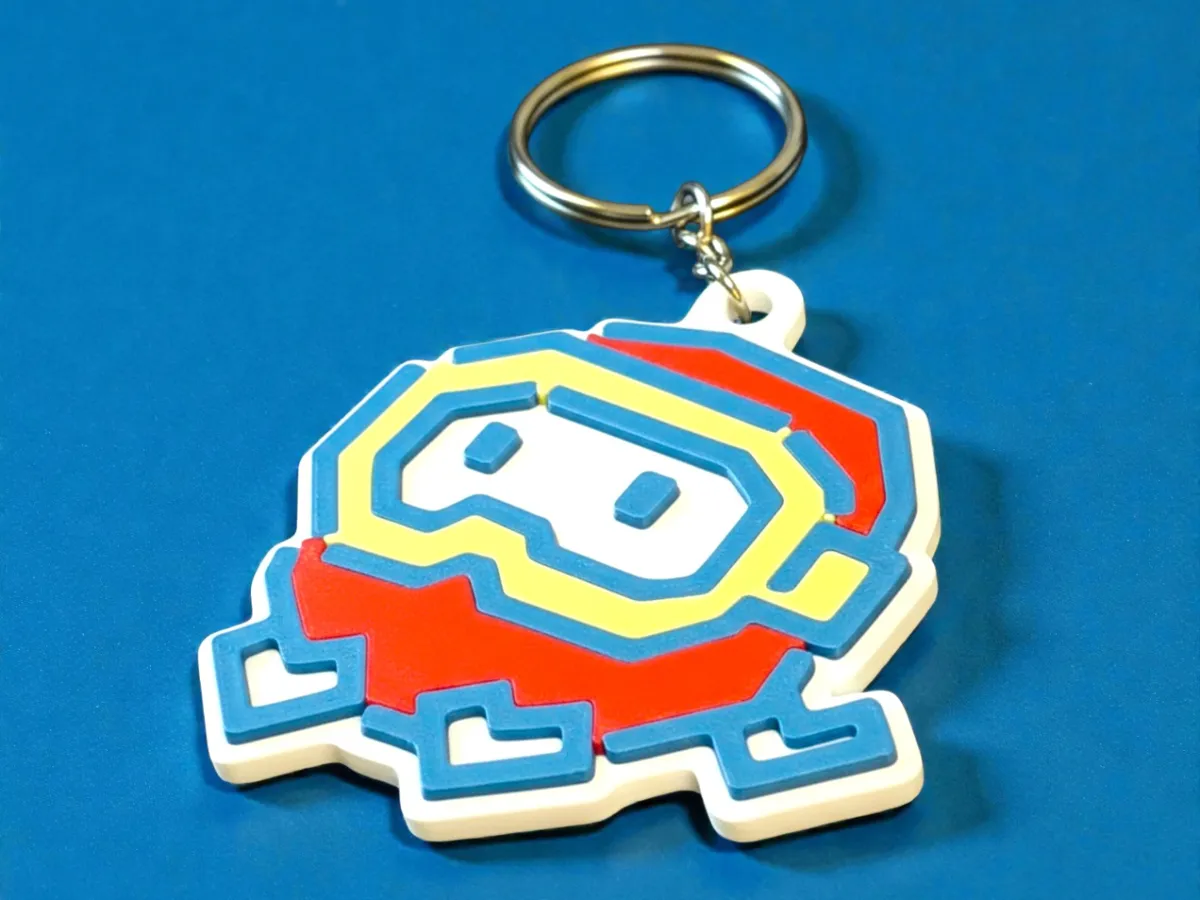 Retro DigDug Pooka Inspired Keyring / Keychain - Free 3D Print Model ...