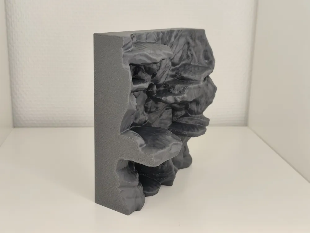 Rocky Cliff Stone Aquarium Terrarium Background - Free 3D Print Model ...
