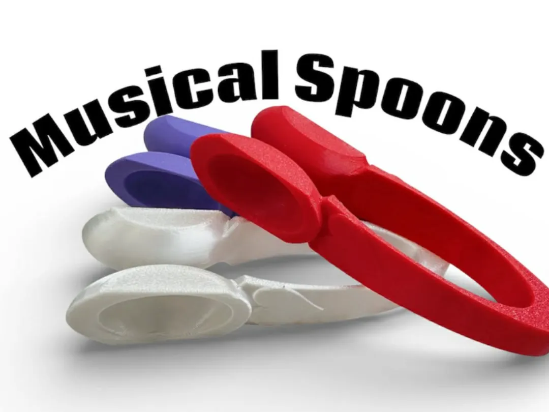 Musical Spoons instrument music - Free 3D Print Model - MakerWorld