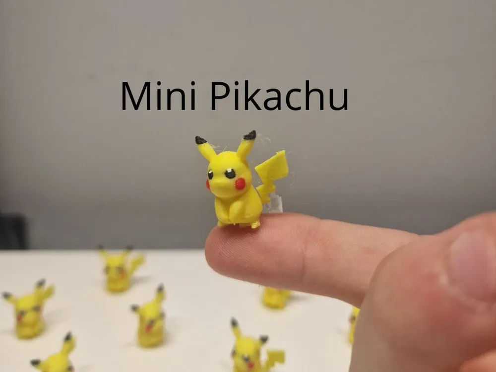 Mini Pikachu - Free 3D Print Model - MakerWorld