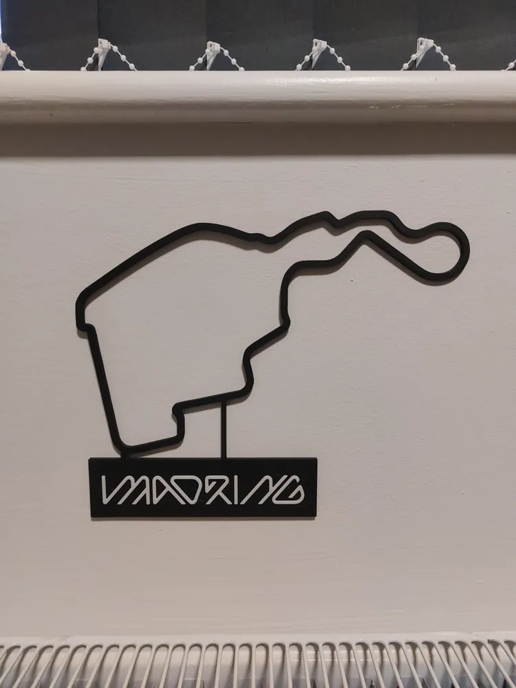 Madrid F1 – Tracé du circuit de Madring avec logo - Modèle d'Impression ...