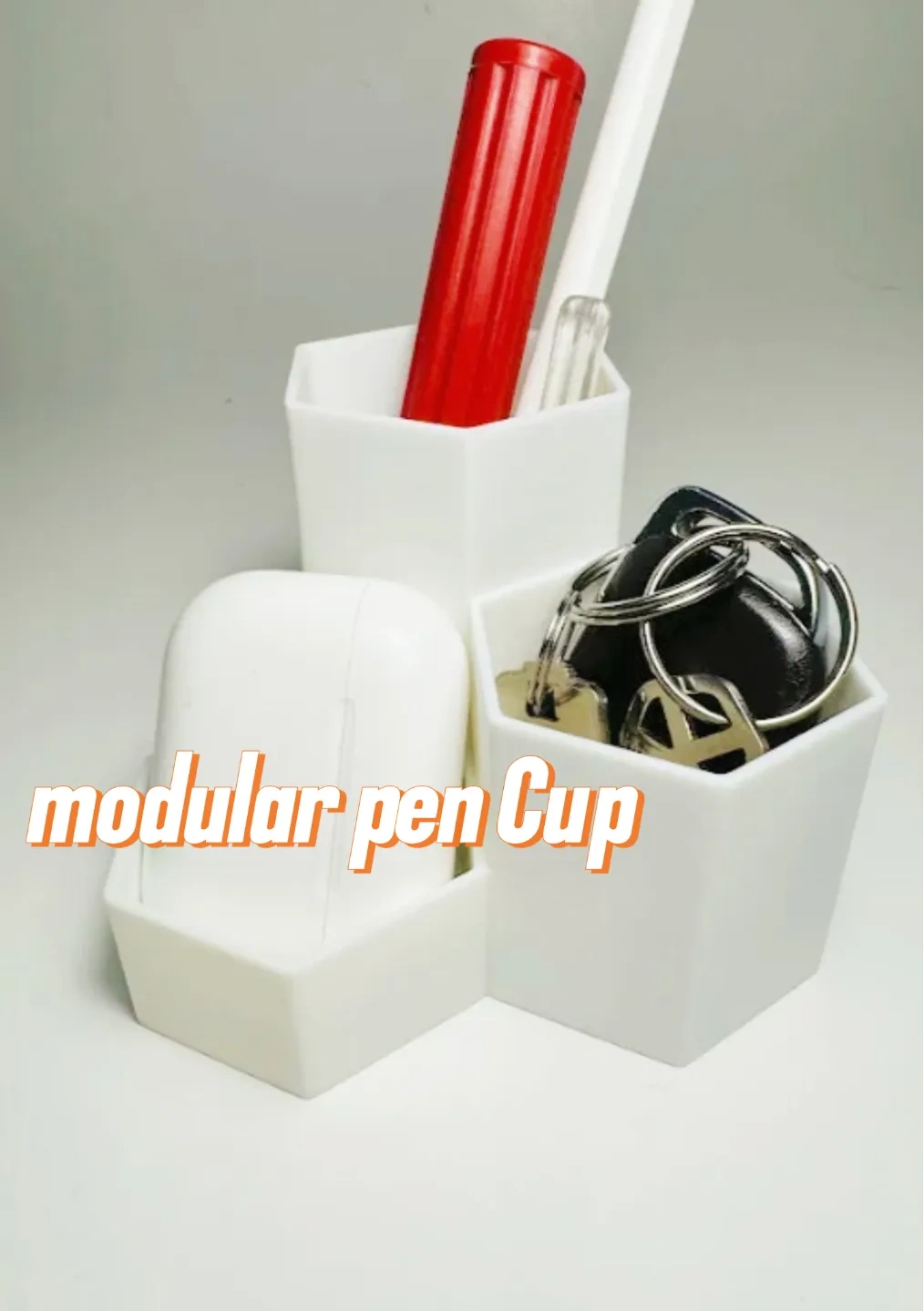 Modular Pen Cup - Minimalist by sarileben - MakerWorld