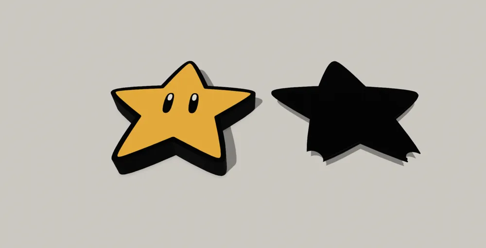 Super Mario Stern / Star Lightbox by mrsretronintendo - MakerWorld