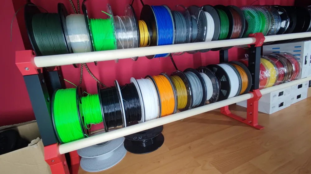 Modular filament spool rack by Adamko - MakerWorld