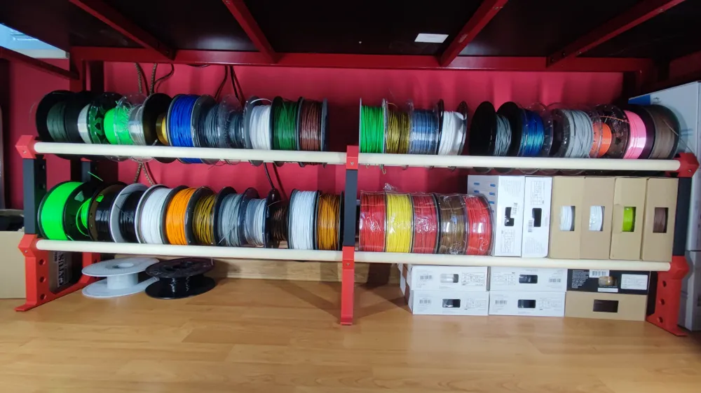 Modular filament spool rack by Adamko - MakerWorld