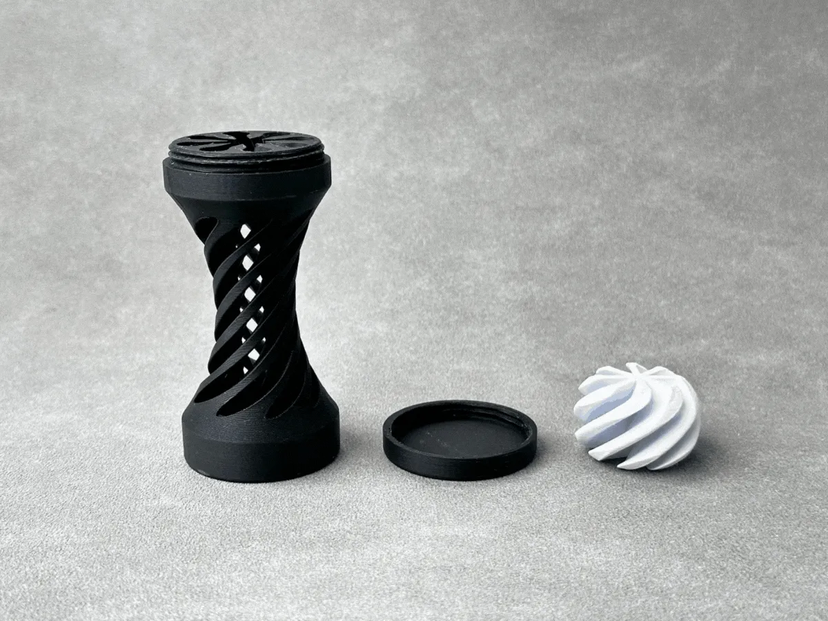 Vortex Ball Fidget – Spinning Core Twist Toy V2 - Free 3D Print Model ...