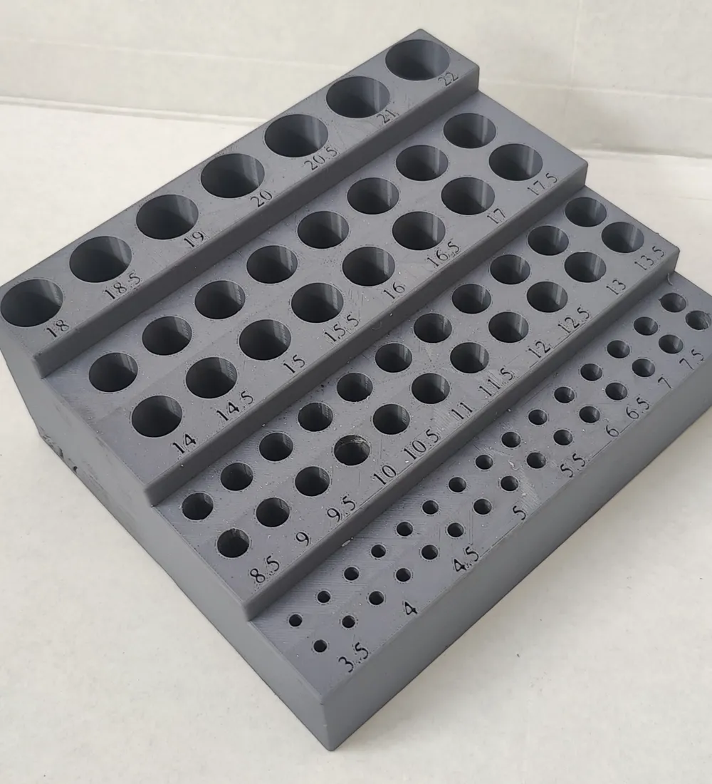 drill metric holder - Free 3D Print Model - MakerWorld