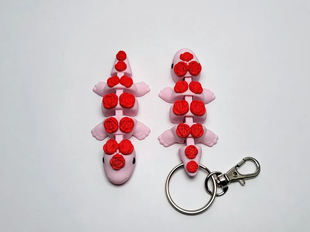 Articulated Rose Dino - Strong Joints - Free 3D Print Model - MakerWorld