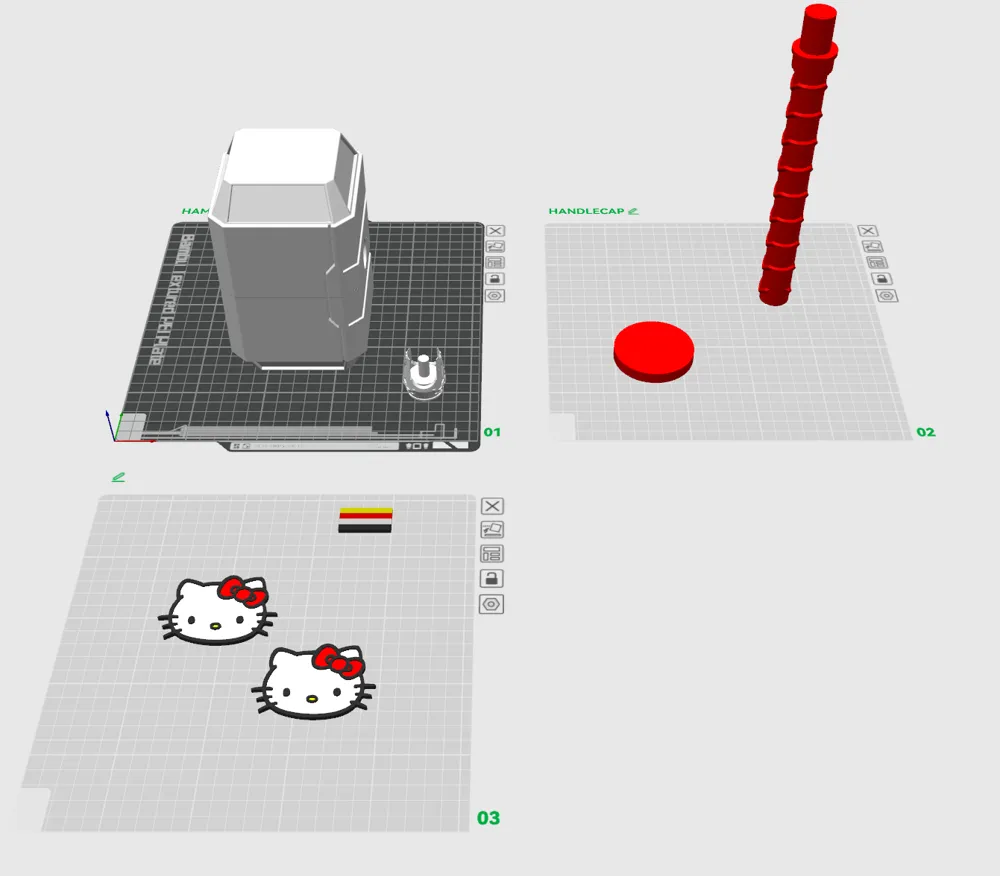 Hello Kitty - Thors Hammer by K3DPrint - MakerWorld