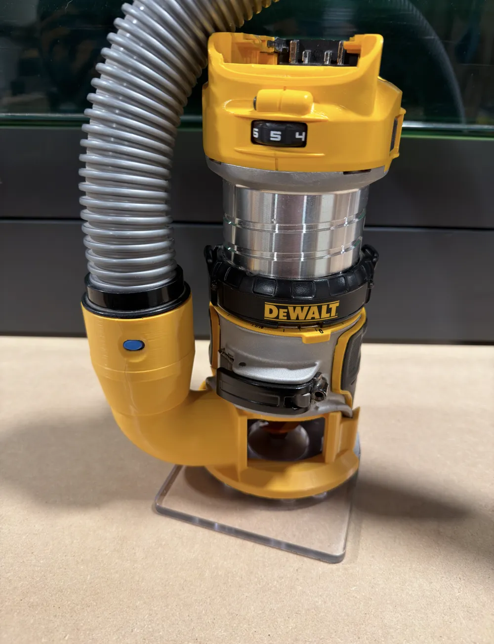 Dewalt Trim Router Dust Collector (Cen-Tec) - Free 3D Print Model ...