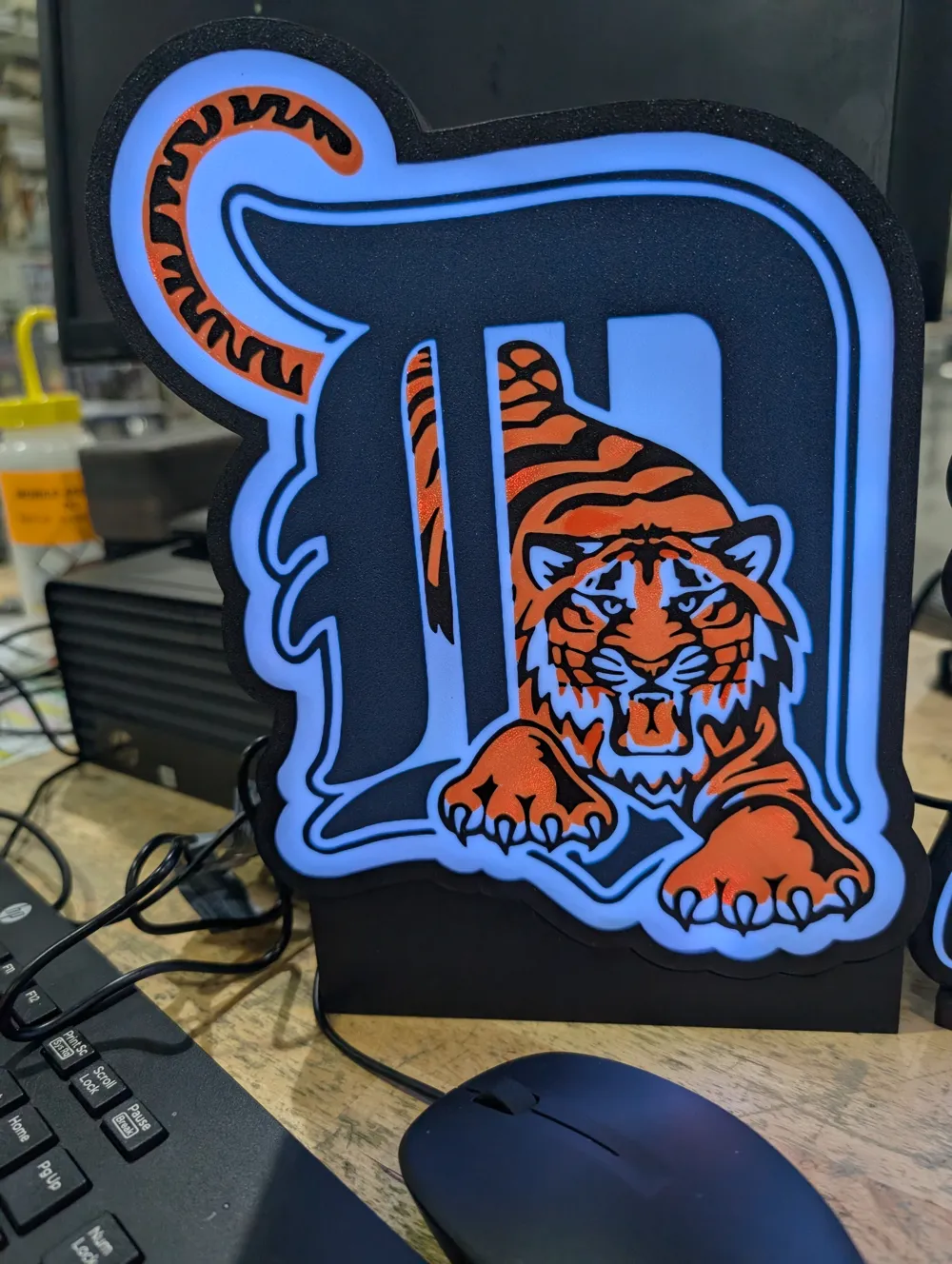 Detroit Tigers lightbox by Mikejw112 MakerWorld: Download Free 3D Models
