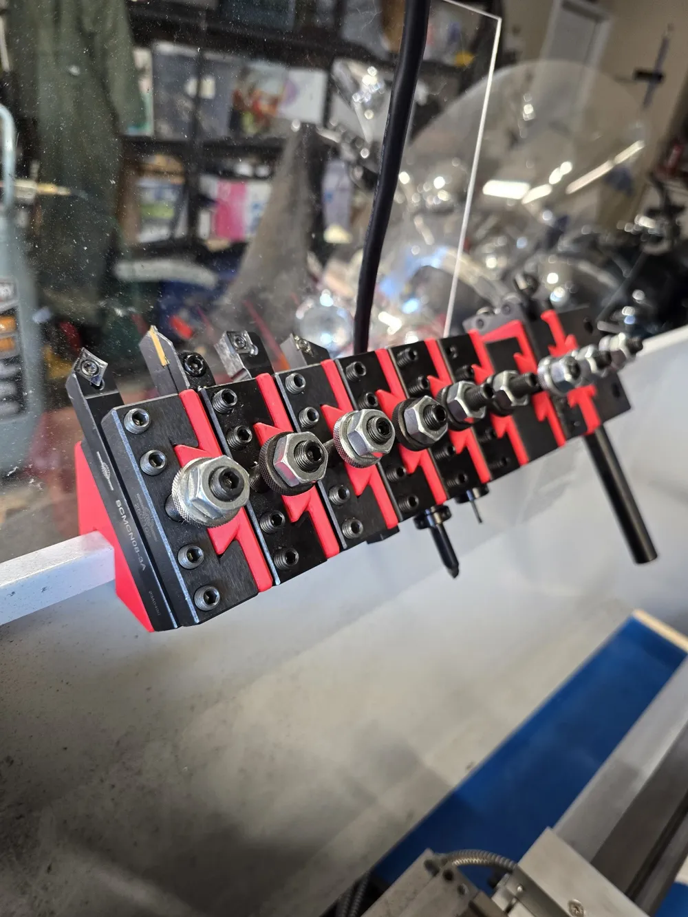 AXA Lathe Tool Holder Backsplash Rack Remixed by lsgumbiner MakerWorld ...