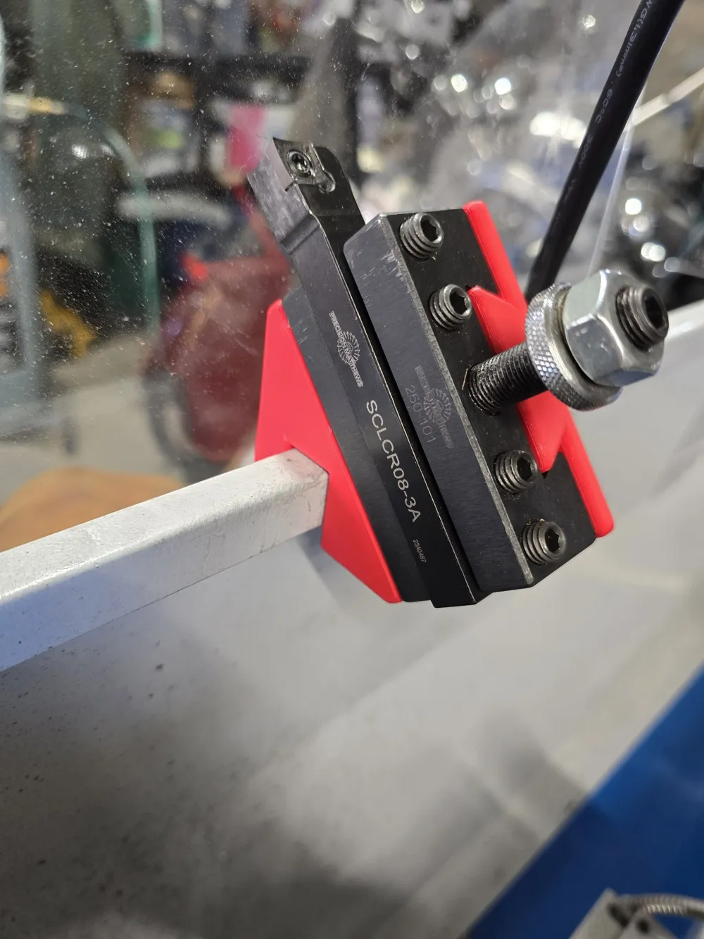 AXA Lathe Tool Holder Backsplash Rack Remixed by lsgumbiner MakerWorld ...