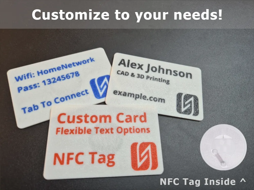 Parametric NFC Card Creator - Free 3D Print Model - MakerWorld