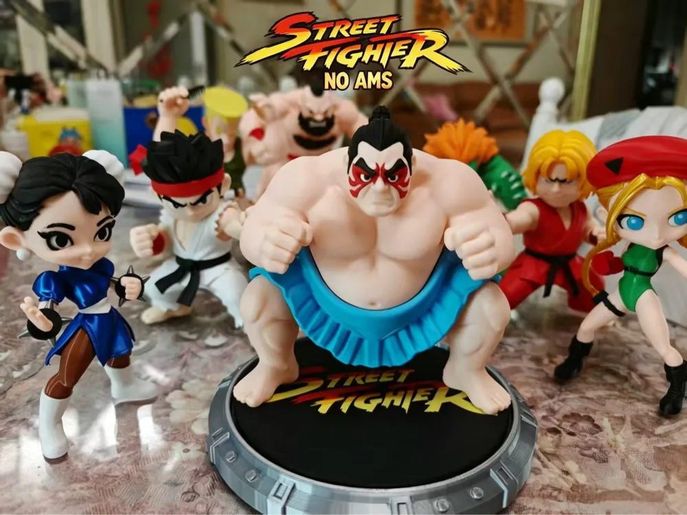 Chibi Street Fighter Edmond Honda E. Honda Sumo Wrestler Multi-Part ...