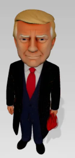 Figura de Donald Trump - Modelo gratuito para impressão 3D - MakerWorld