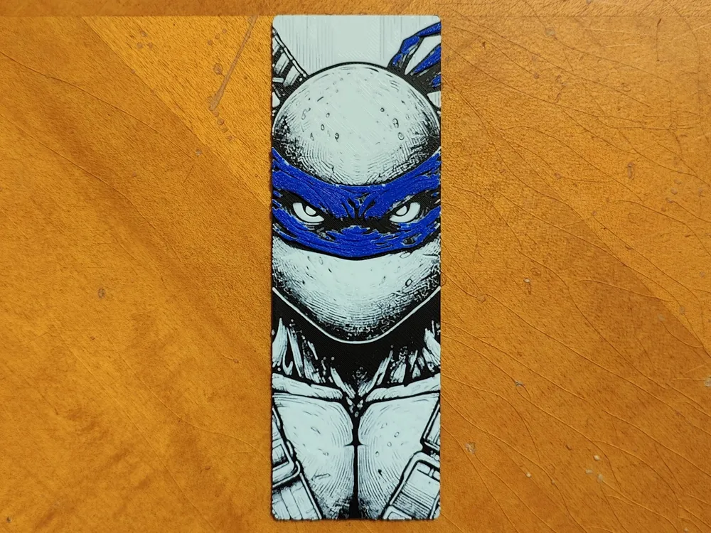 Leonardo Bookmark - Teenage Mutant Ninja Turtles by Sarge MakerWorld ...