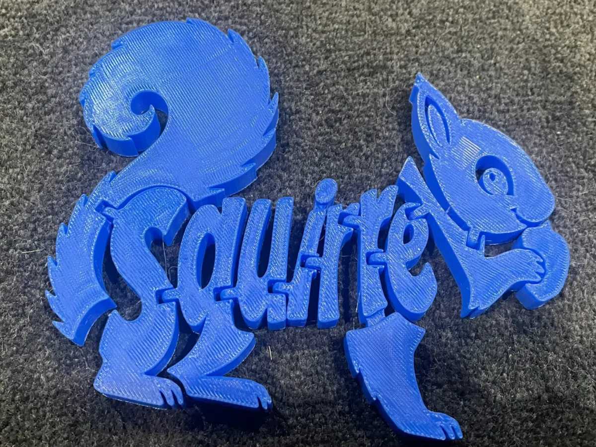 Animal Alphabet Flexi Collection - S for Squirrel - Free 3D Print Model ...