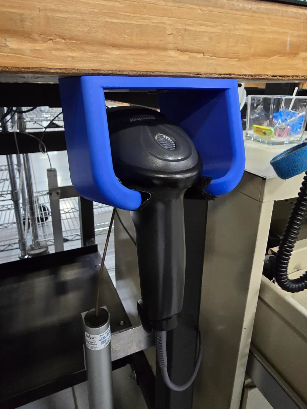 Barcode Scanner holder - under desk mount - Free 3D Print Model ...