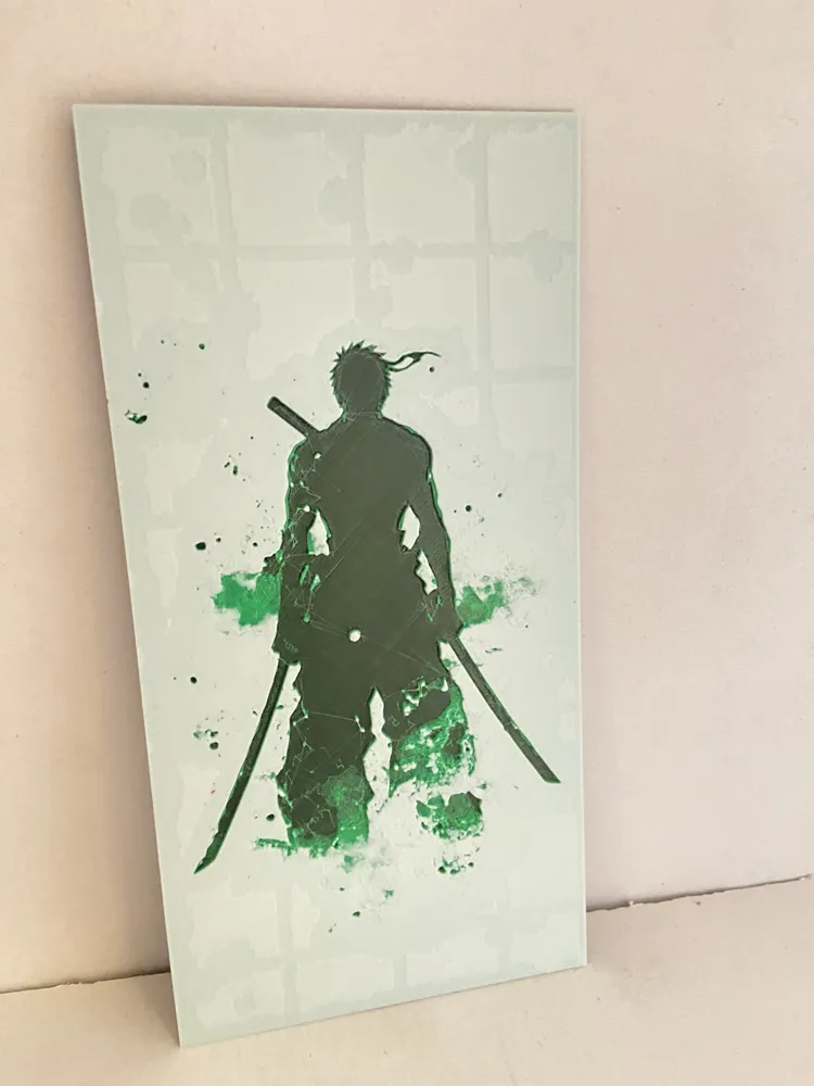 One Piece Zoro Manga Frame! by GAF 3D MakerWorld: Download Free 3D Models