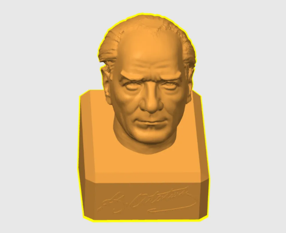 Ataturk Bust by Atilla MakerWorld: Download Free 3D Models