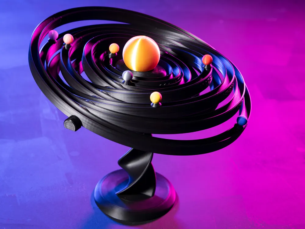 Orbit & Spin – Educational Solar System - Free 3D Print Model - MakerWorld