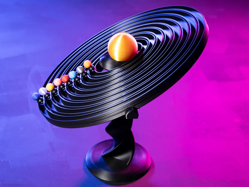 Orbit & Spin – Educational Solar System - Free 3D Print Model - MakerWorld