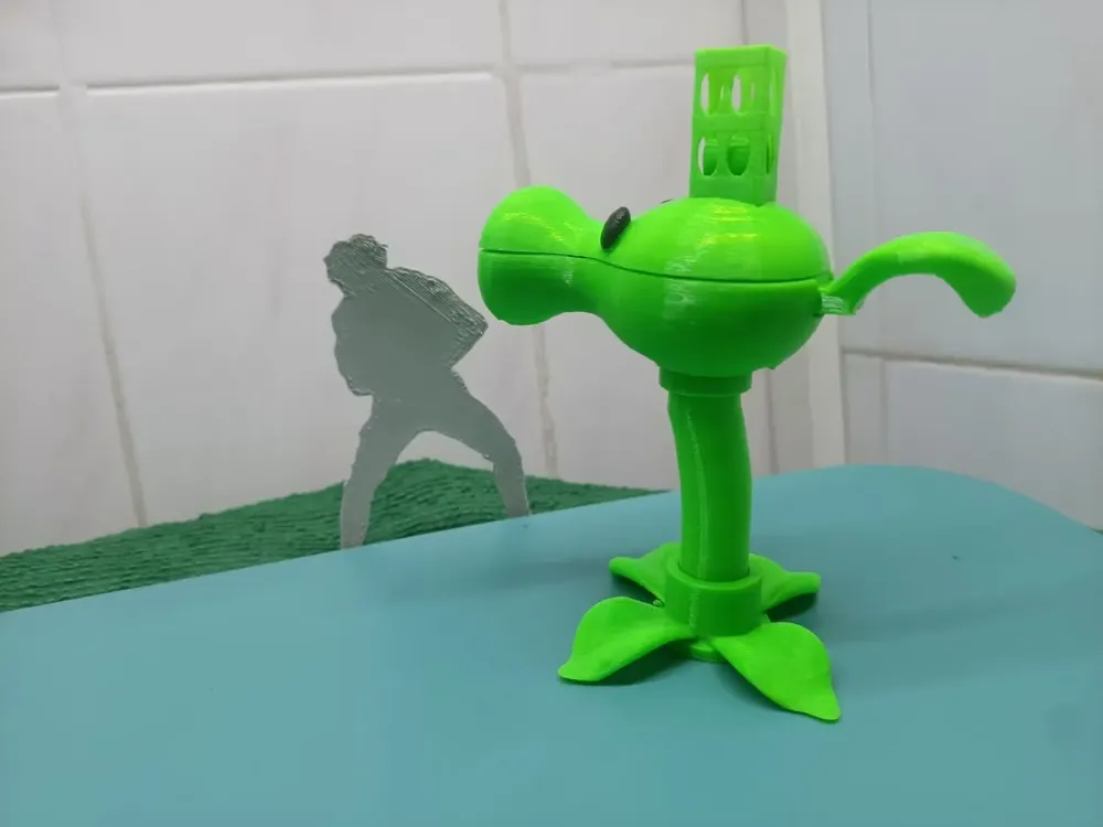 Toy pea shooter launcher by Heart Memory - MakerWorld