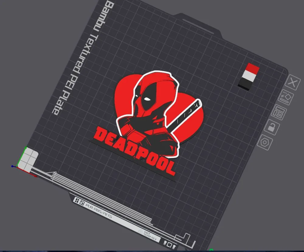 Deadpool Heart Table Stand by 5kyrunn3r - MakerWorld