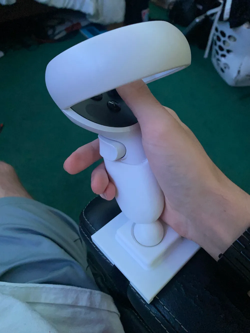 Quest 2 VTOL VR Flight Stick (Non-Magnetic) Remixed by xanzoh - MakerWorld