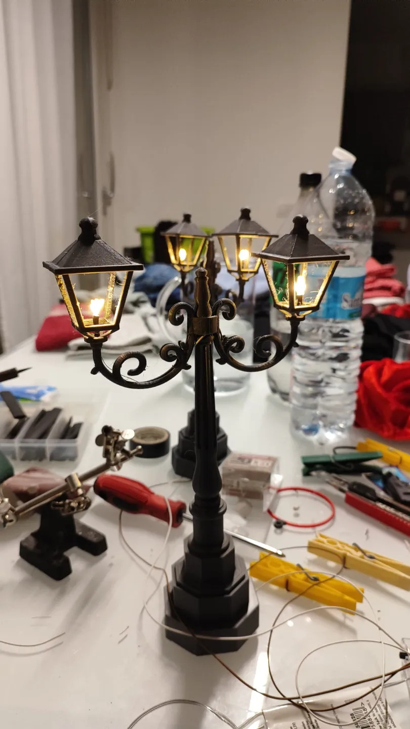 Sicilian Village Lamp Post by Leles maker space - MakerWorld