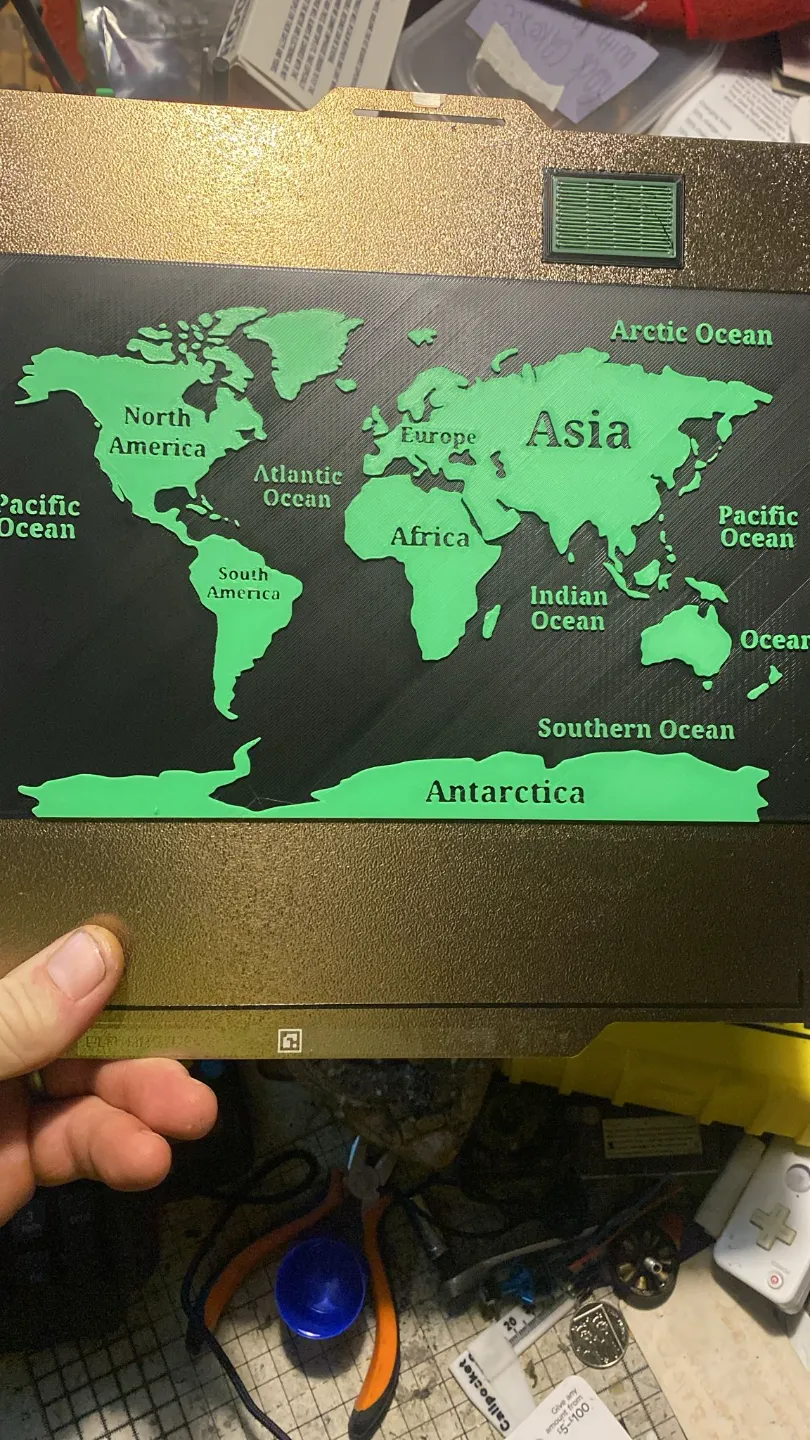 world map - Free 3D Print Model - MakerWorld