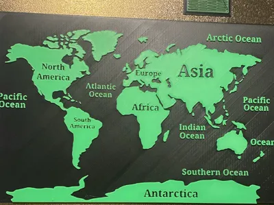 world map - Free 3D Print Model - MakerWorld