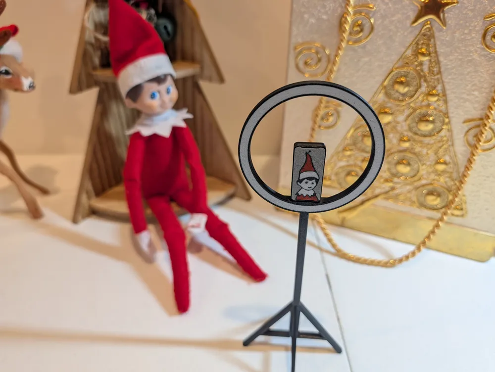 Elf Smartphone and Ring Light Elfy Selfie Kit - Free 3D Print Model ...