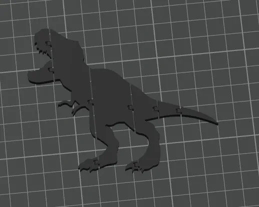 Flexi dino t-rex - flexible dinosaur by Printesion - MakerWorld
