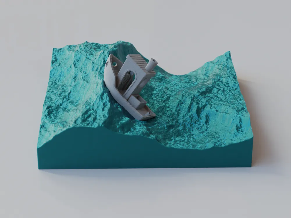 Benchy Stormy Rough Ocean Display Stand / Sea waves by HpInvent ...