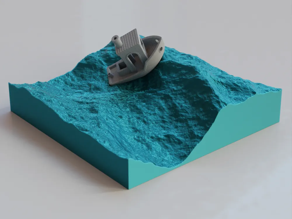 Benchy Stormy Rough Ocean Display Stand / Sea waves by HpInvent ...