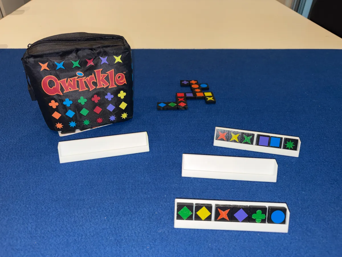 Travel Qwirkle Tile Holder - Free 3D Print Model - MakerWorld