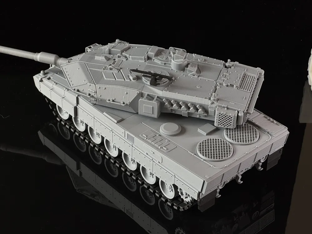 Leopard 2 A7 Main Battle Tank Movable Cannon 1/35 - Free 3D Print Model ...
