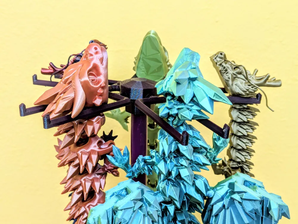 Rotating Dragon Stand - Free 3D Print Model - MakerWorld