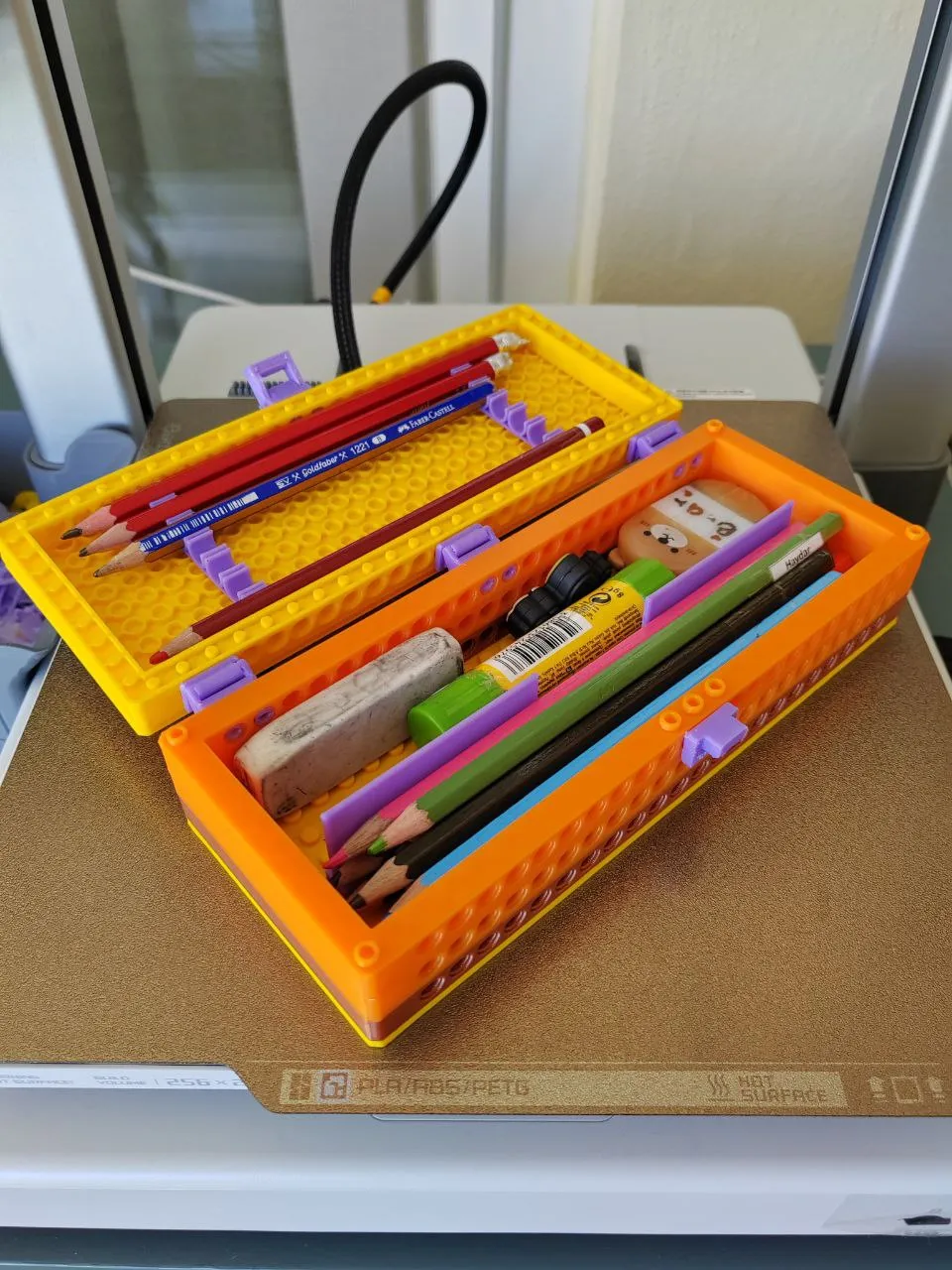 Modular LЕGO-style Pencil Case by Rinat Sharafeyev MakerWorld: Download ...