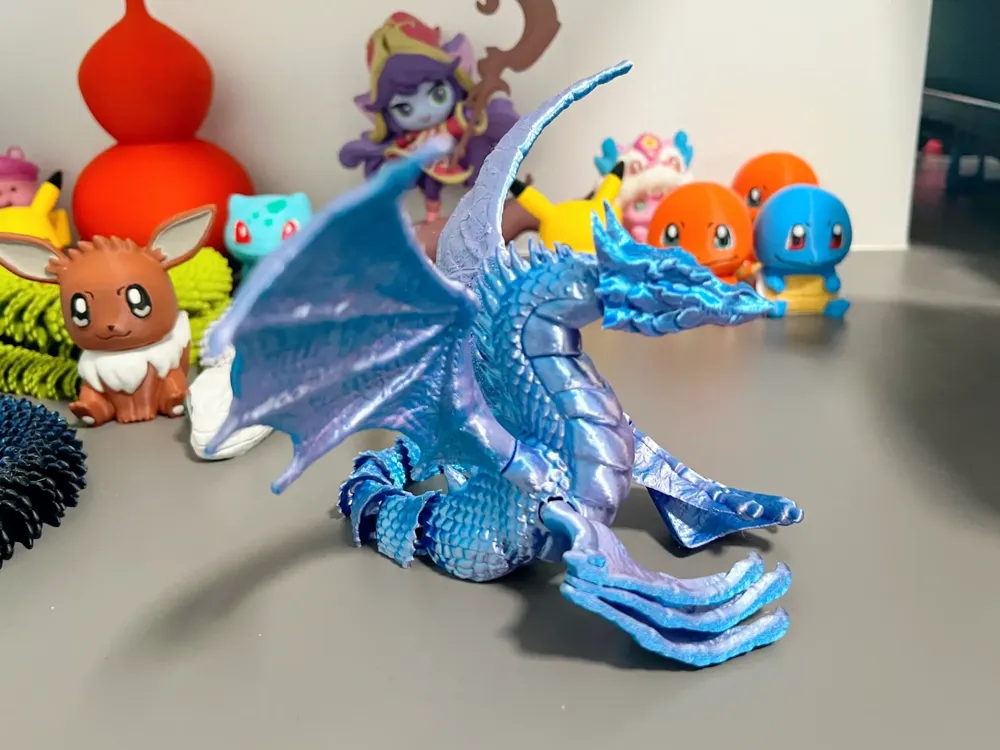 Shan Hai Jing Ming Snake – Articulated Tail and Wings, Dual-Pose Desk ...