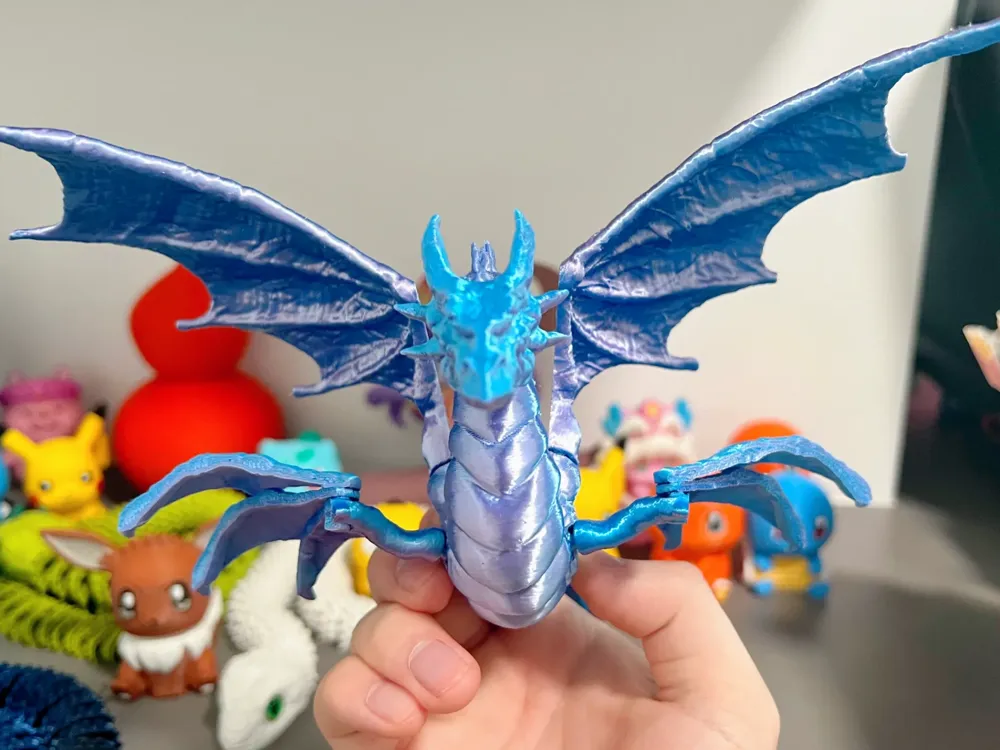 Shan Hai Jing Ming Snake – Articulated Tail and Wings, Dual-Pose Desk ...